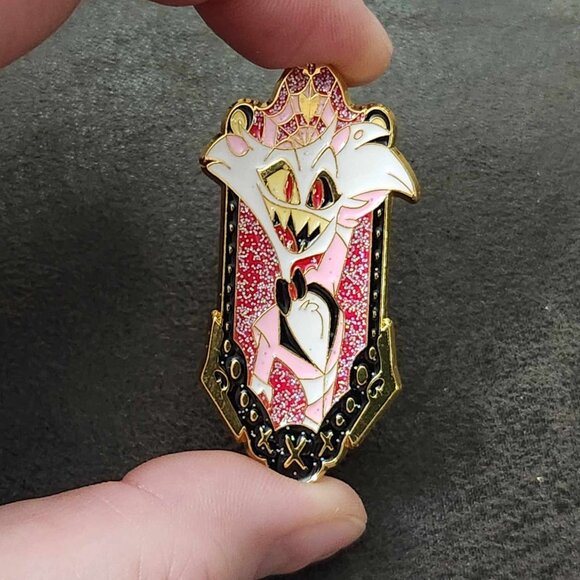 Jewelry | Hazbin Hotel Angel Dust Pin | Poshmark